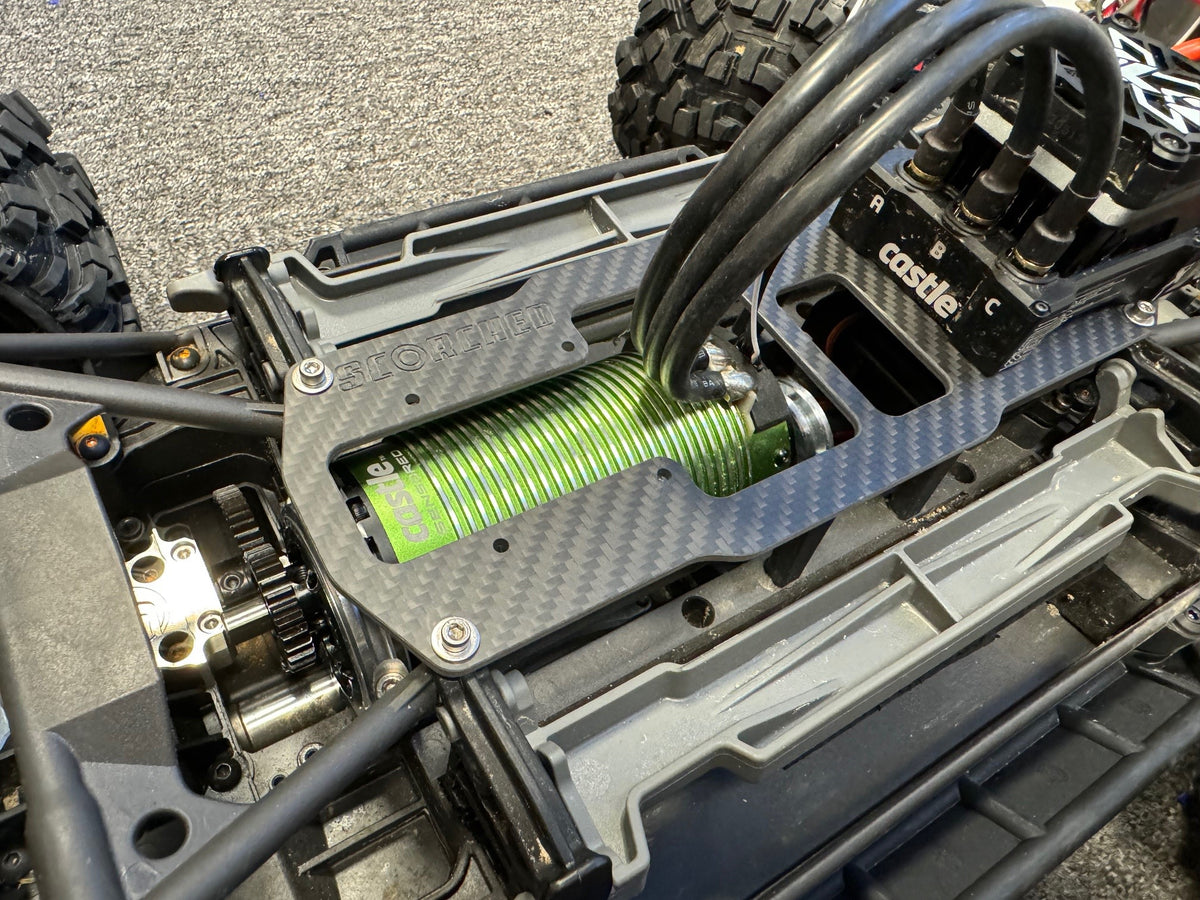 Carbon Fibre Chassis Brace / ESC mount - for Traxxas Xmaxx – Scorched ...